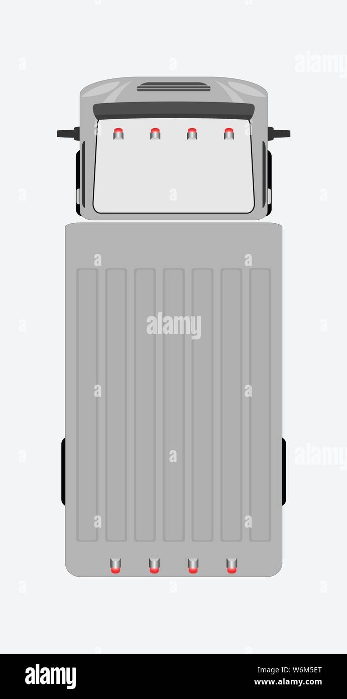 Top view of Cargo Truck Vector Stock Vector Image & Art - Alamy