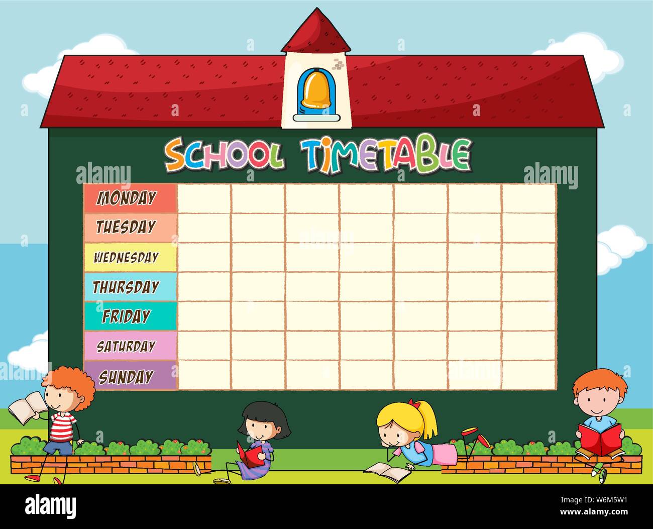 Class Timetable Clipart