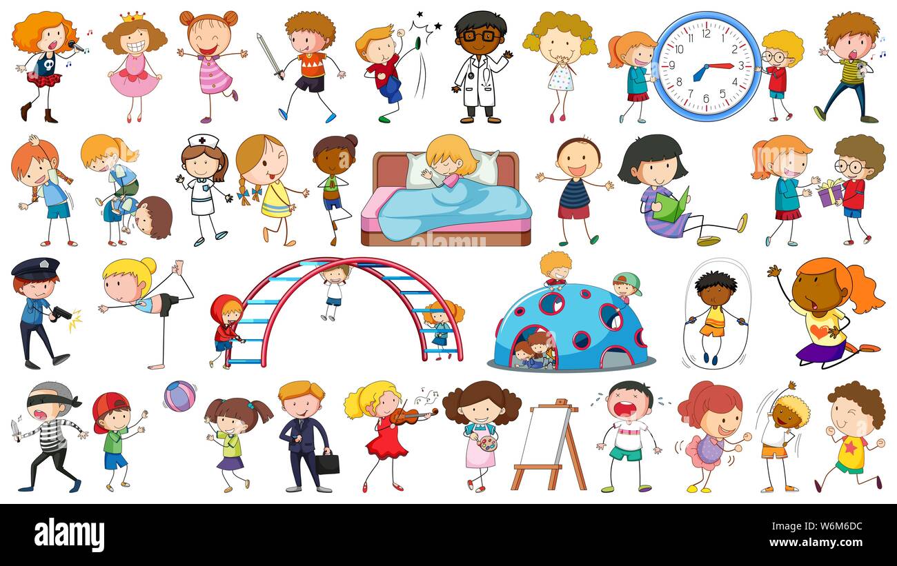 Set of simple characters illustration Stock Vector Image & Art - Alamy