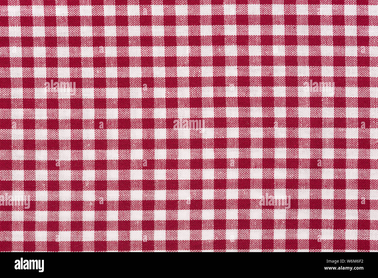 Tablecloth checkered red and white texture background, high detailed ...