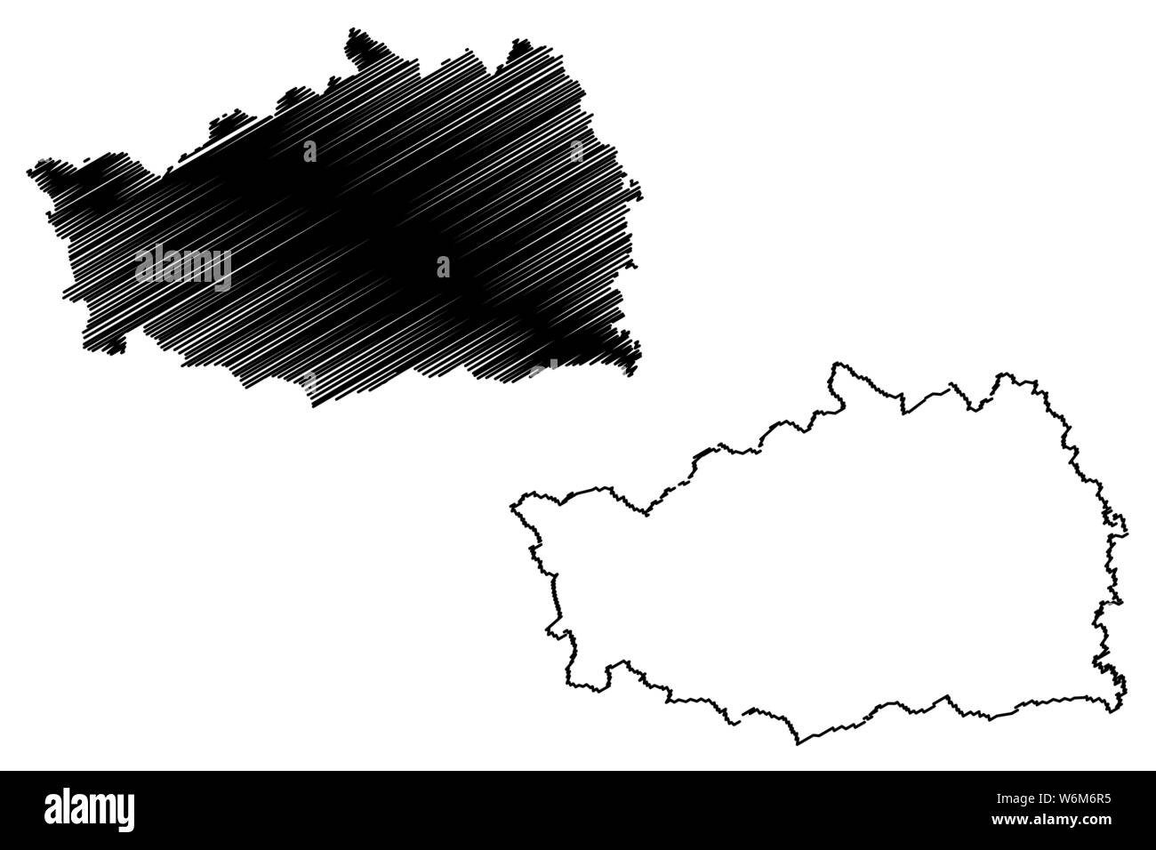 Kedougou Region (Regions of Senegal, Republic of Senegal) map vector ...