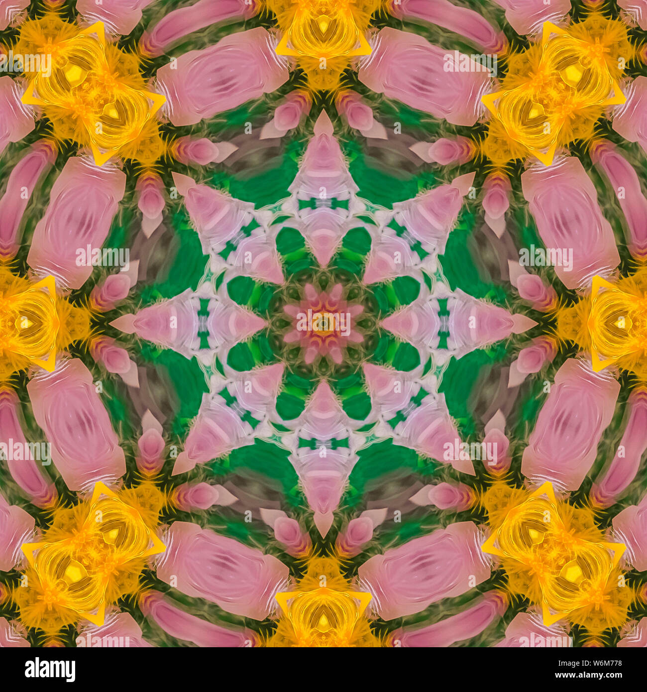 Square Design from feathers looks like colorful flower Stock Photo - Alamy