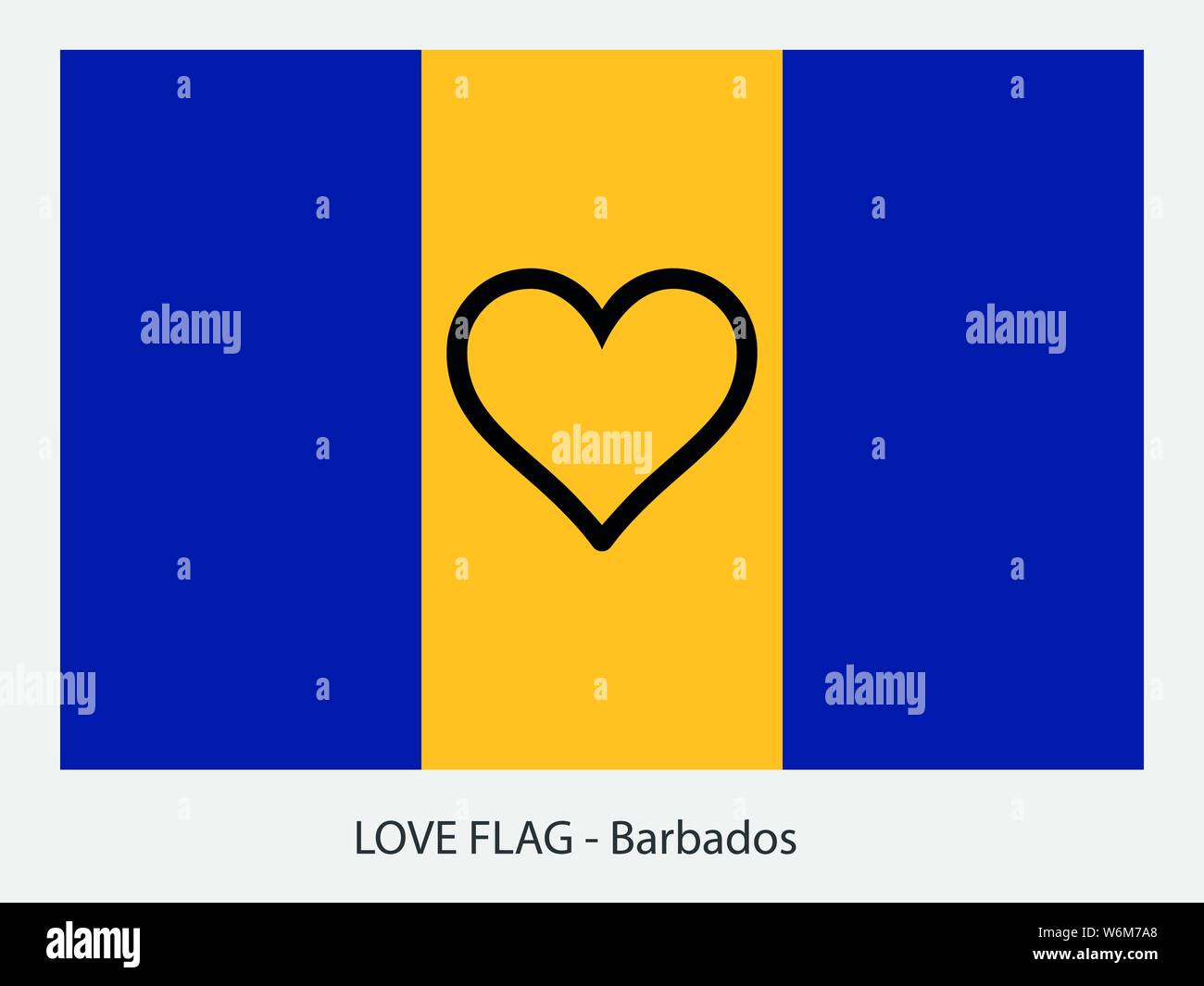 The pride of barbados vector hi-res stock photography and images - Alamy
