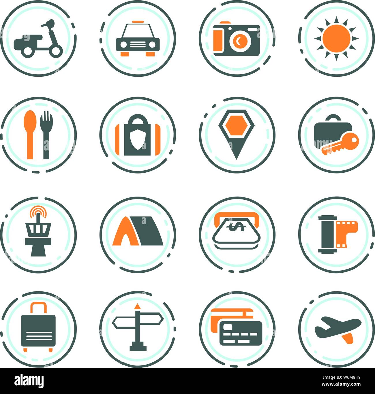 Travel icon set for web sites and user interface Stock Vector Image ...