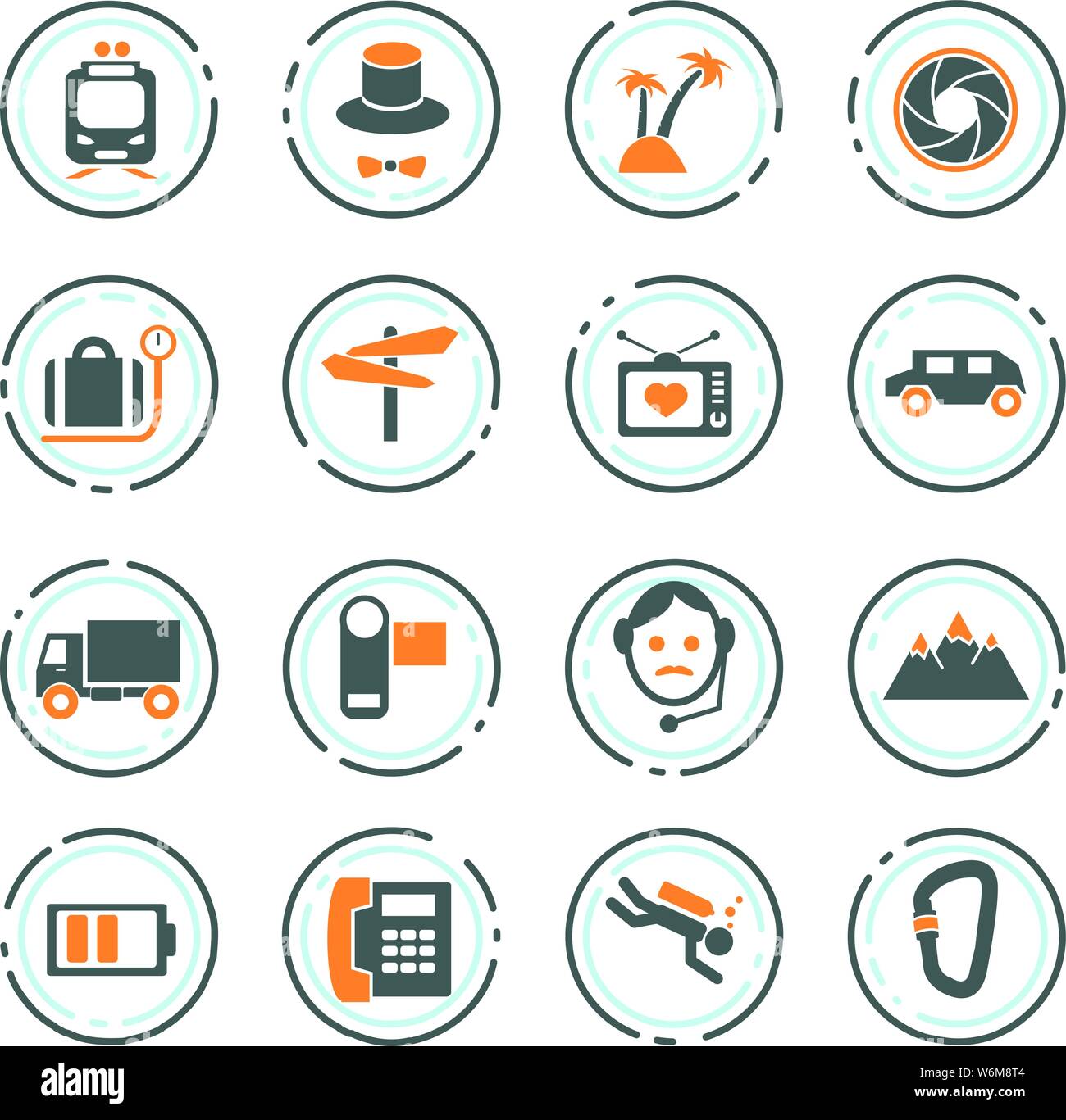 Travel icon set for web sites and user interface Stock Vector Image ...