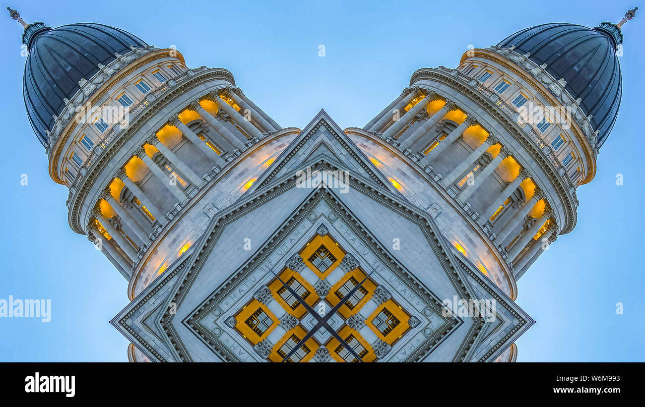 Panorama Facade of the capital building made into square Stock Photo ...