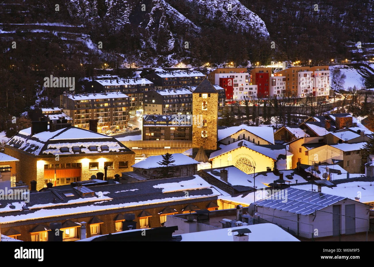 View of Andorra la Vella. Andorra Stock Photo - Alamy
