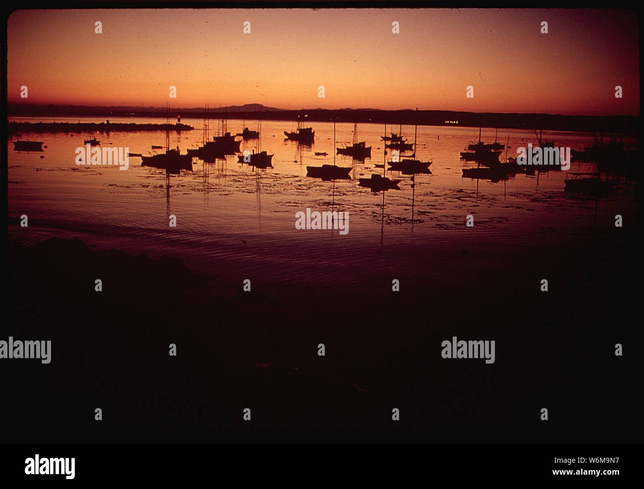 THE WATERFRONT AT SUNSET Stock Photo - Alamy