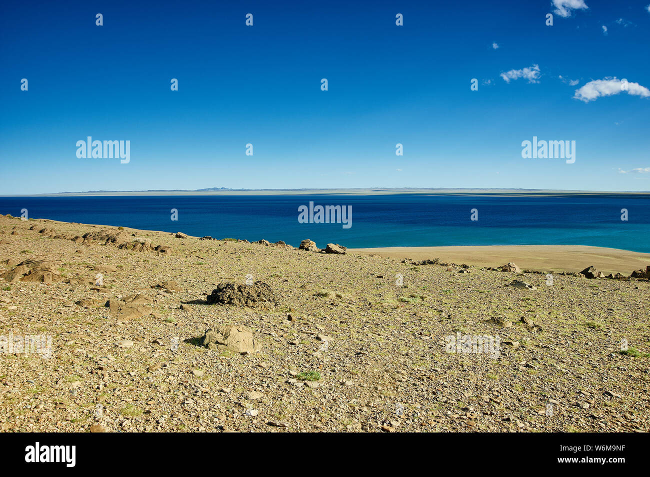 Khyargas Nuur salt lake in Khyargas district, Uvs Province, Western Mongolia Stock Photo - Alamy