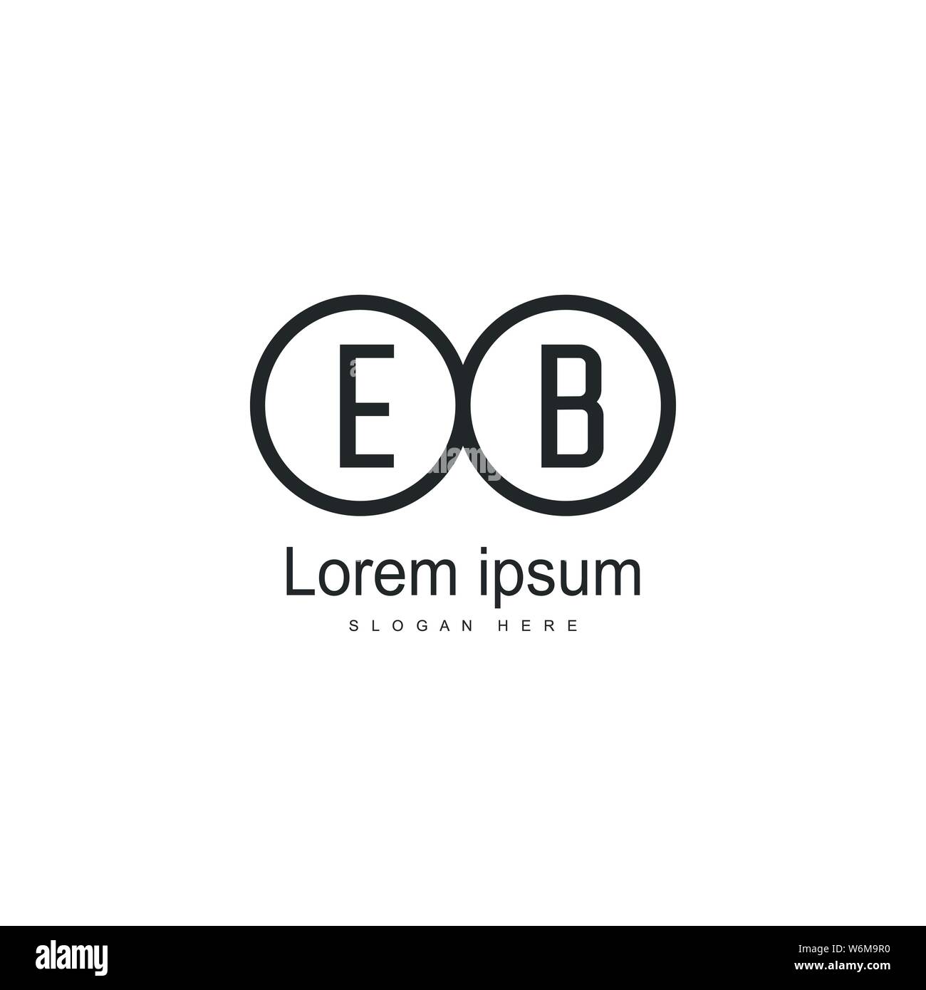 E b letter mark Black and White Stock Photos & Images - Alamy