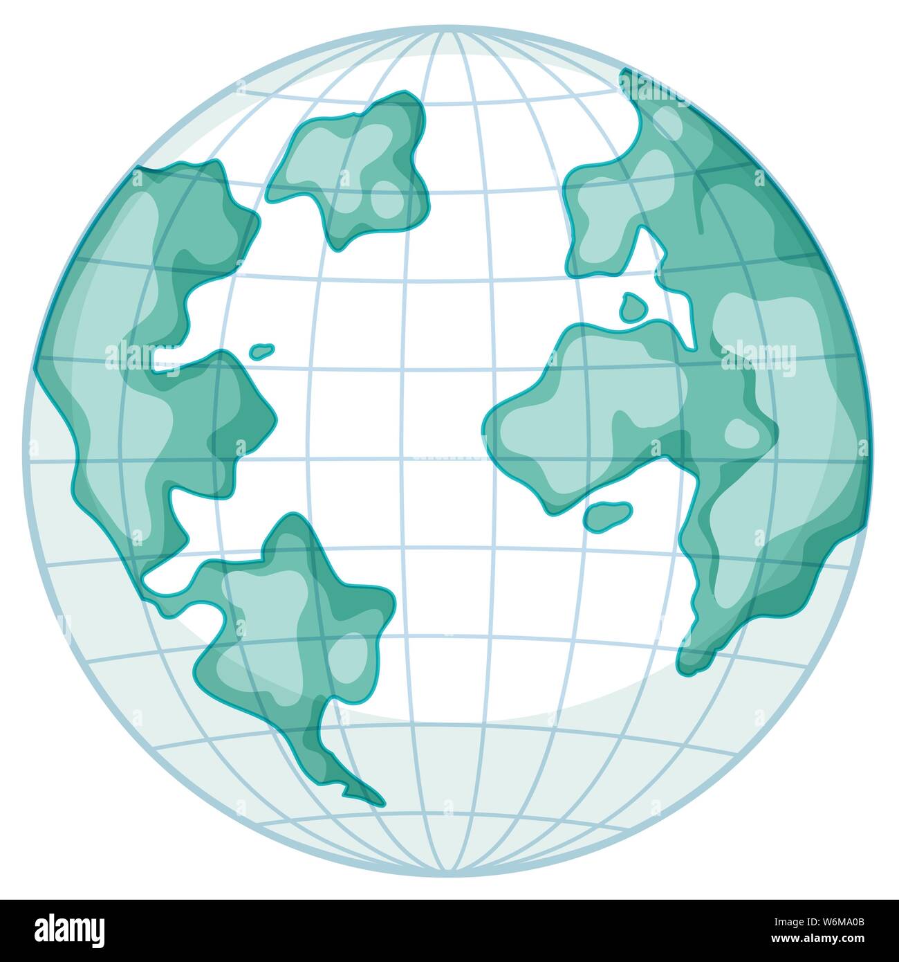 Large isolated outline earth illustration Stock Vector Image & Art - Alamy