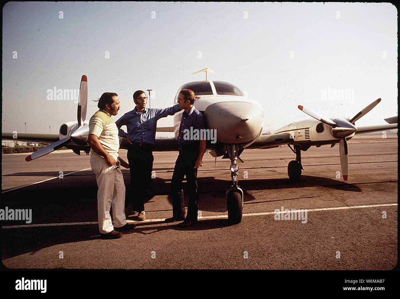 THIS PLANE, SUPPLIED BY NASA IS EQUIPPED TO UNDERTAKE SMOG RESEARCH ...