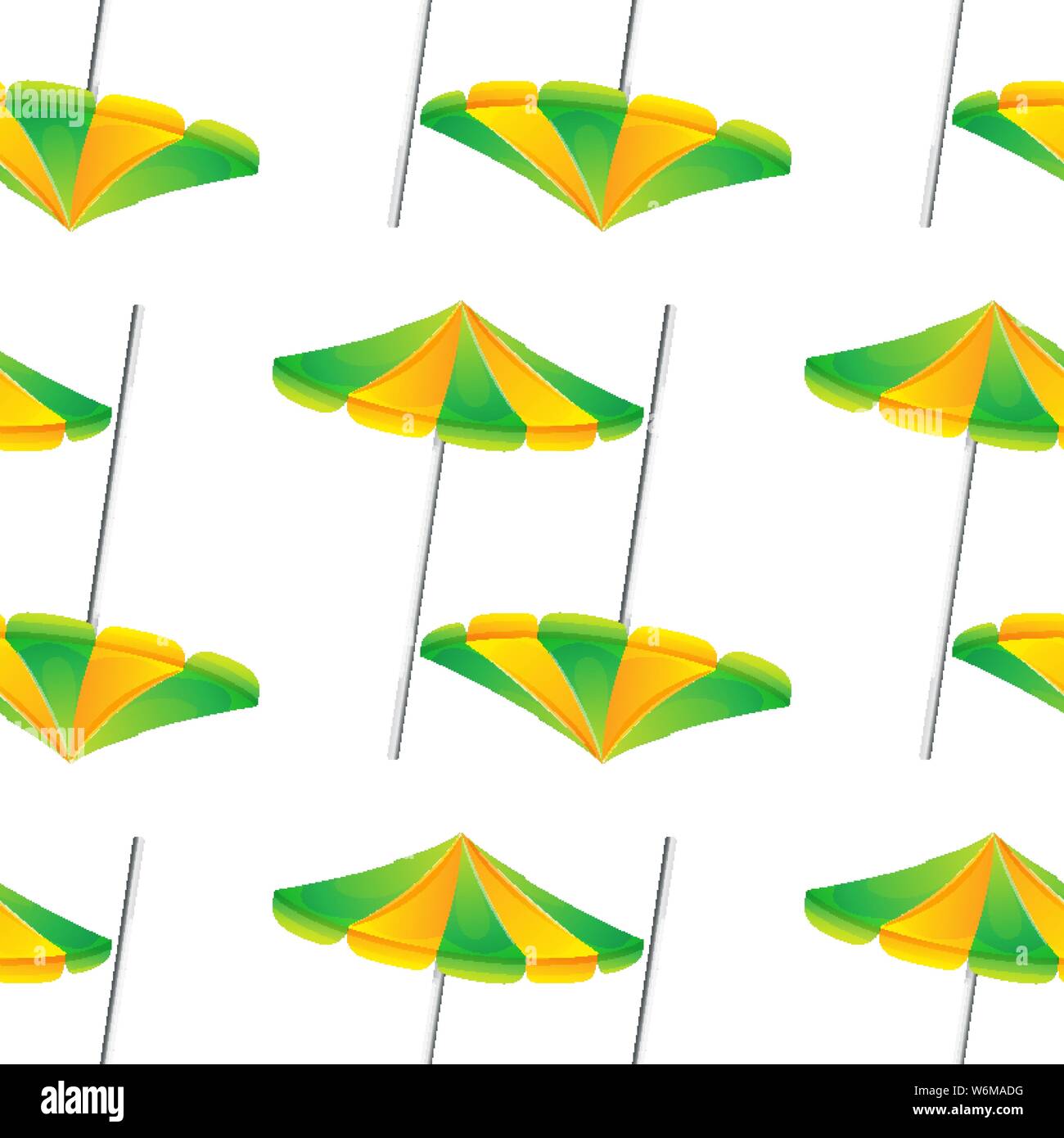 Seamless pattern tile cartoon with umbrella illustration Stock Vector ...