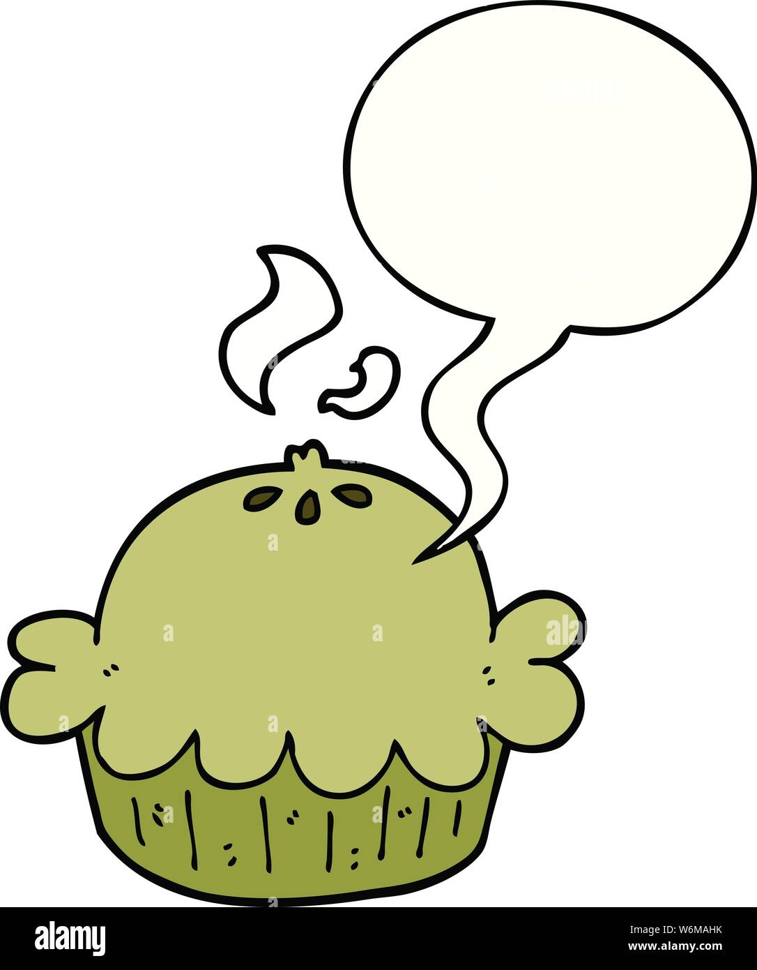 cartoon pie with speech bubble Stock Vector Image & Art - Alamy