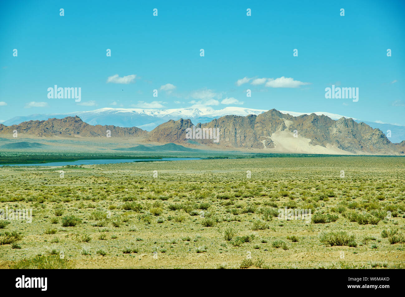 Typical Mongolian landscape, Uvs Province in Mongolia Stock Photo - Alamy