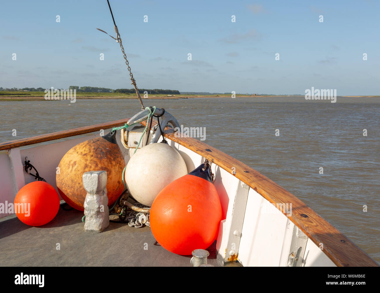 Lady Florence boat trip cruise River Ore, Orford Ness, Suffolk, England ...
