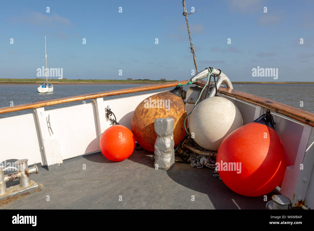 Lady Florence boat trip cruise River Ore, Orford Ness, Suffolk, England ...