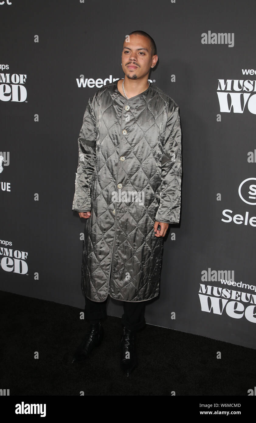 Los Angeles, California, USA. 1st Aug, 2019. Evan Ross. Weedmaps Museum ...