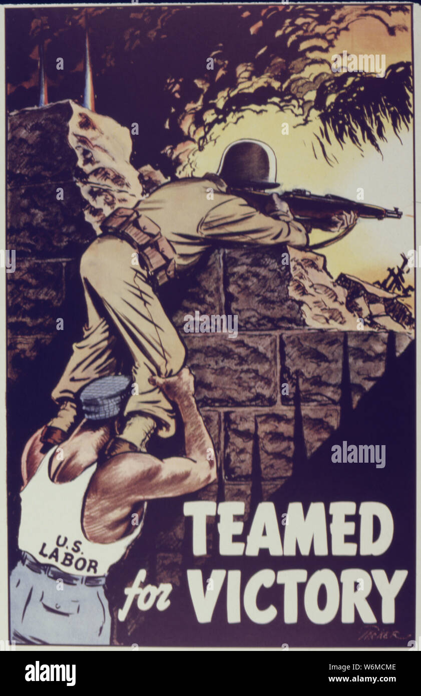 Teamed For Victory Stock Photo - Alamy