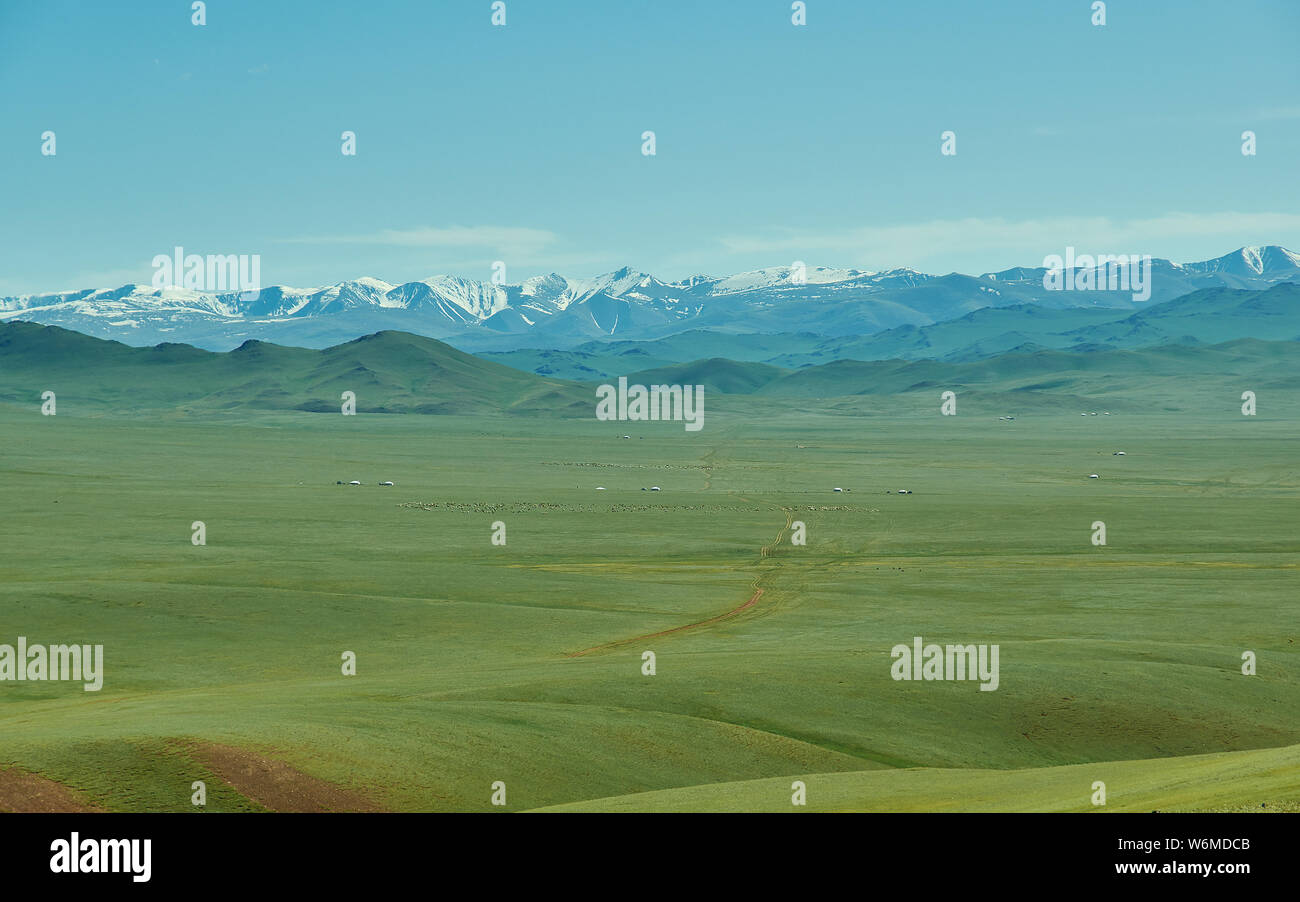 Pass Ulaan davaa, capital of Uvs Province in Mongolia Stock Photo - Alamy