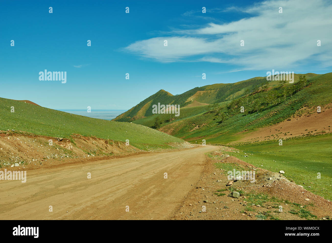 Rise Pass Ulaan davaa, capital of Uvs Province in Mongolia Stock Photo ...