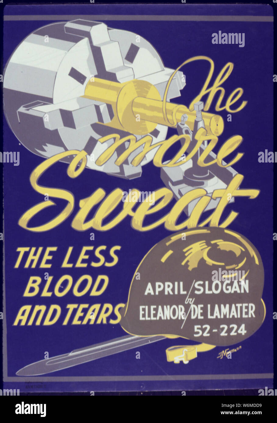 The More Sweat the Less blood and tears Stock Photo - Alamy