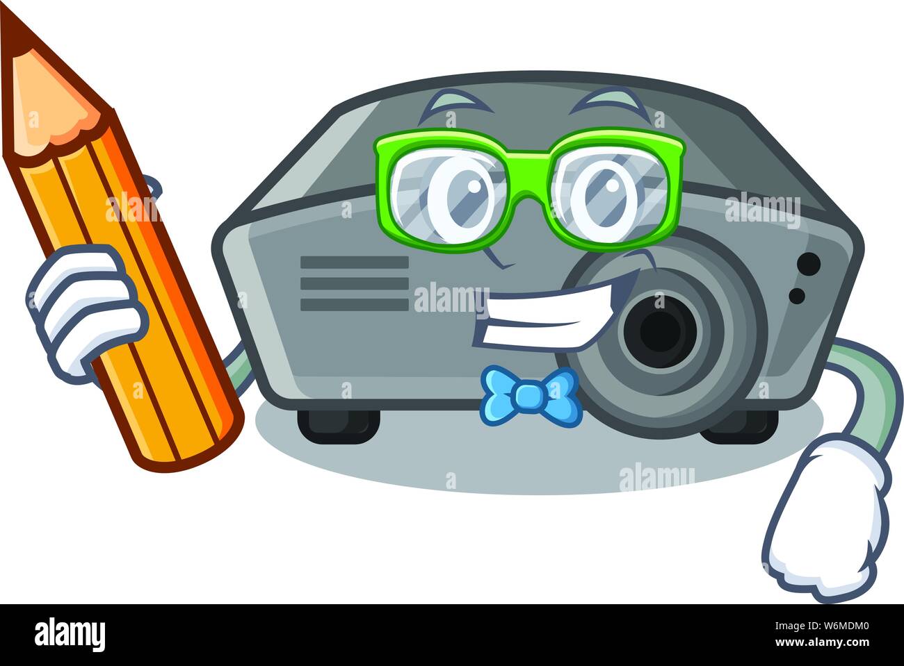Student projector isolated with on the mascot Stock Vector Image & Art ...