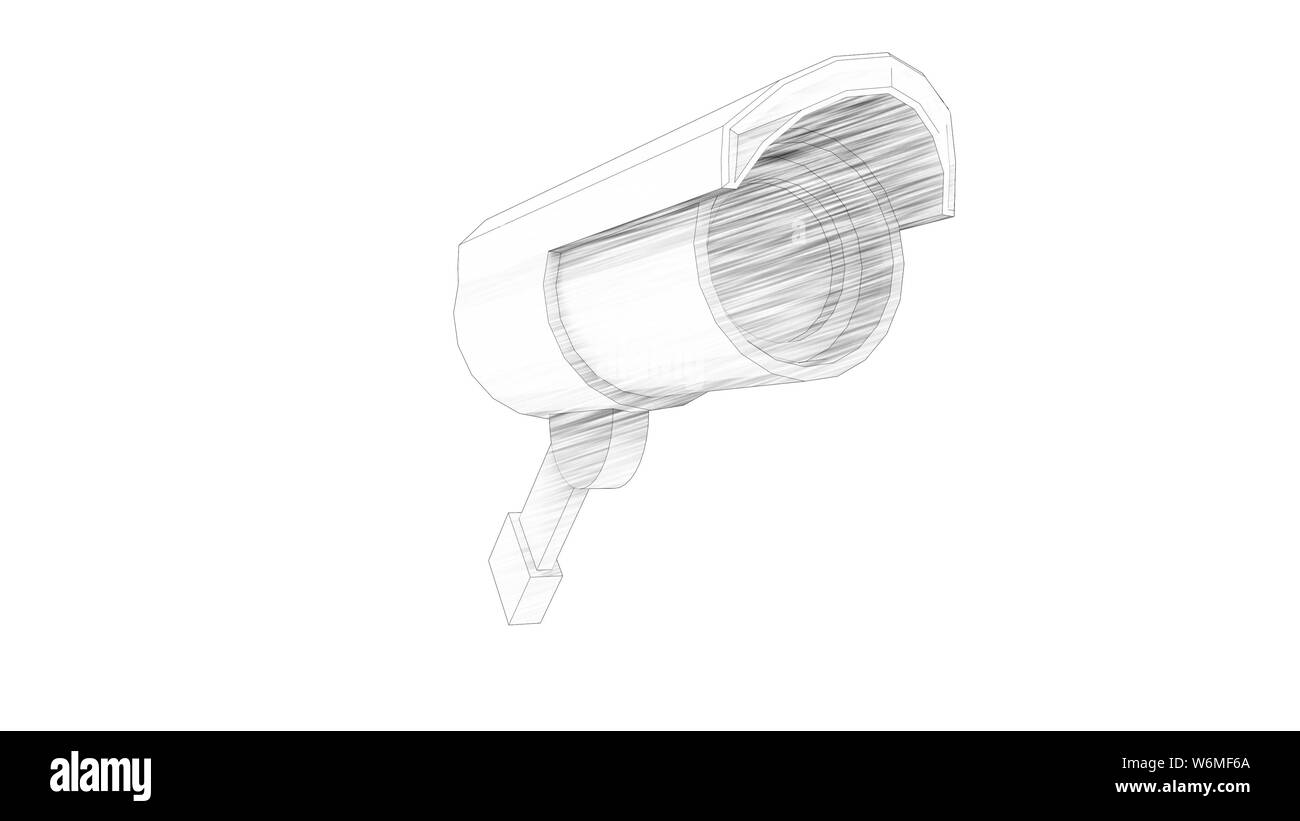 Illustration cartoon cctv security camera hi-res stock photography and ...