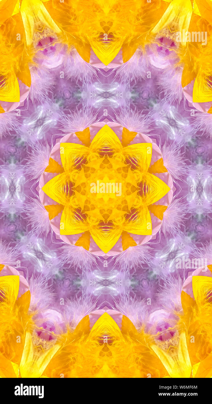 Vertical Vibrant yellow and purple colors in spectrum Stock Photo - Alamy