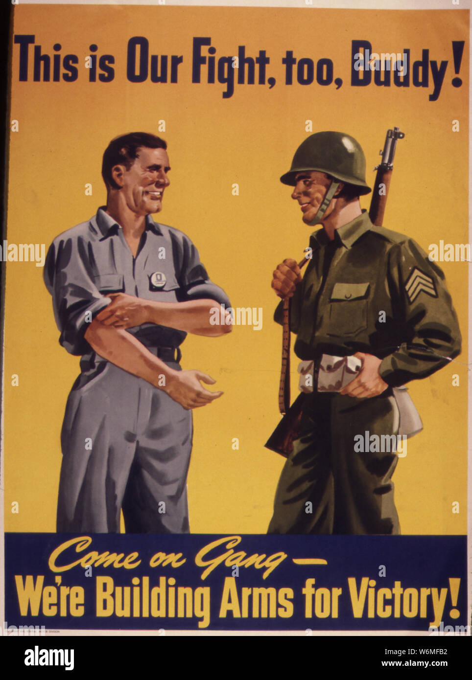This is our fight, too, buddy! Come on gang - We're building arms for ...