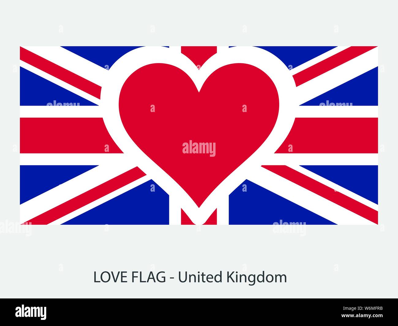 British And Irish Flag Heart