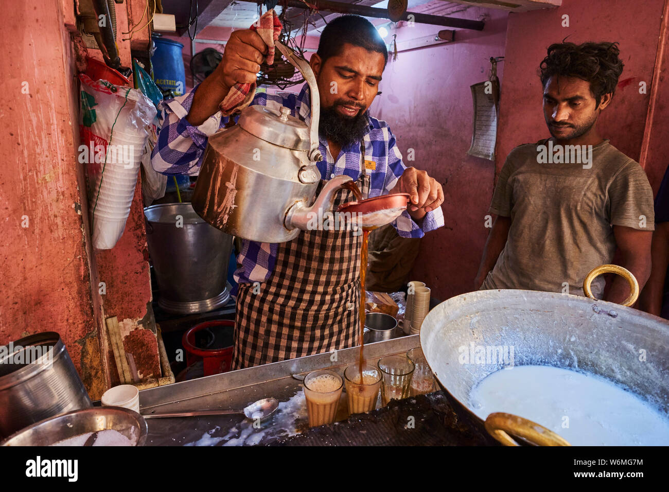 India, Delhi, Old Delhi, tea house in the old city Stock Photo - Alamy