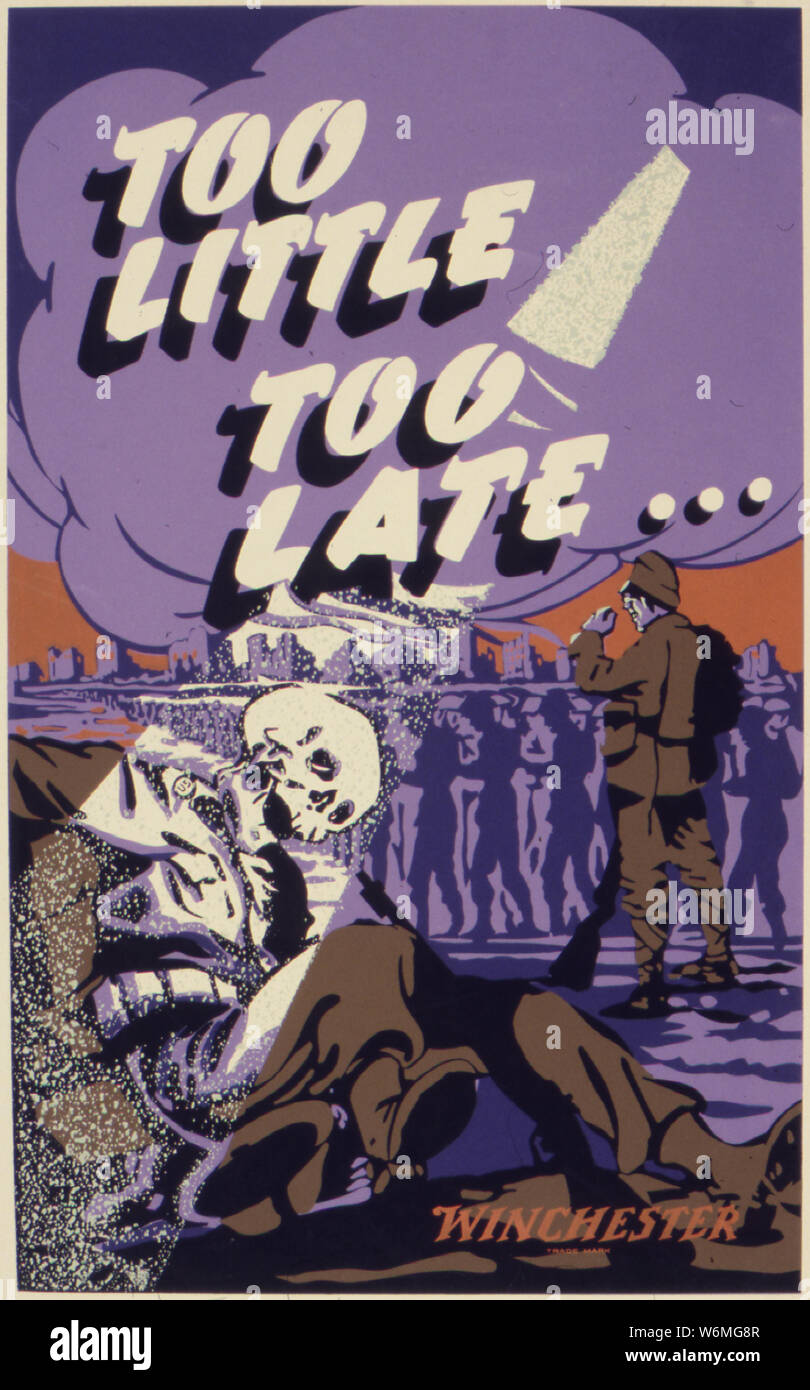 Too little too late Stock Photo - Alamy