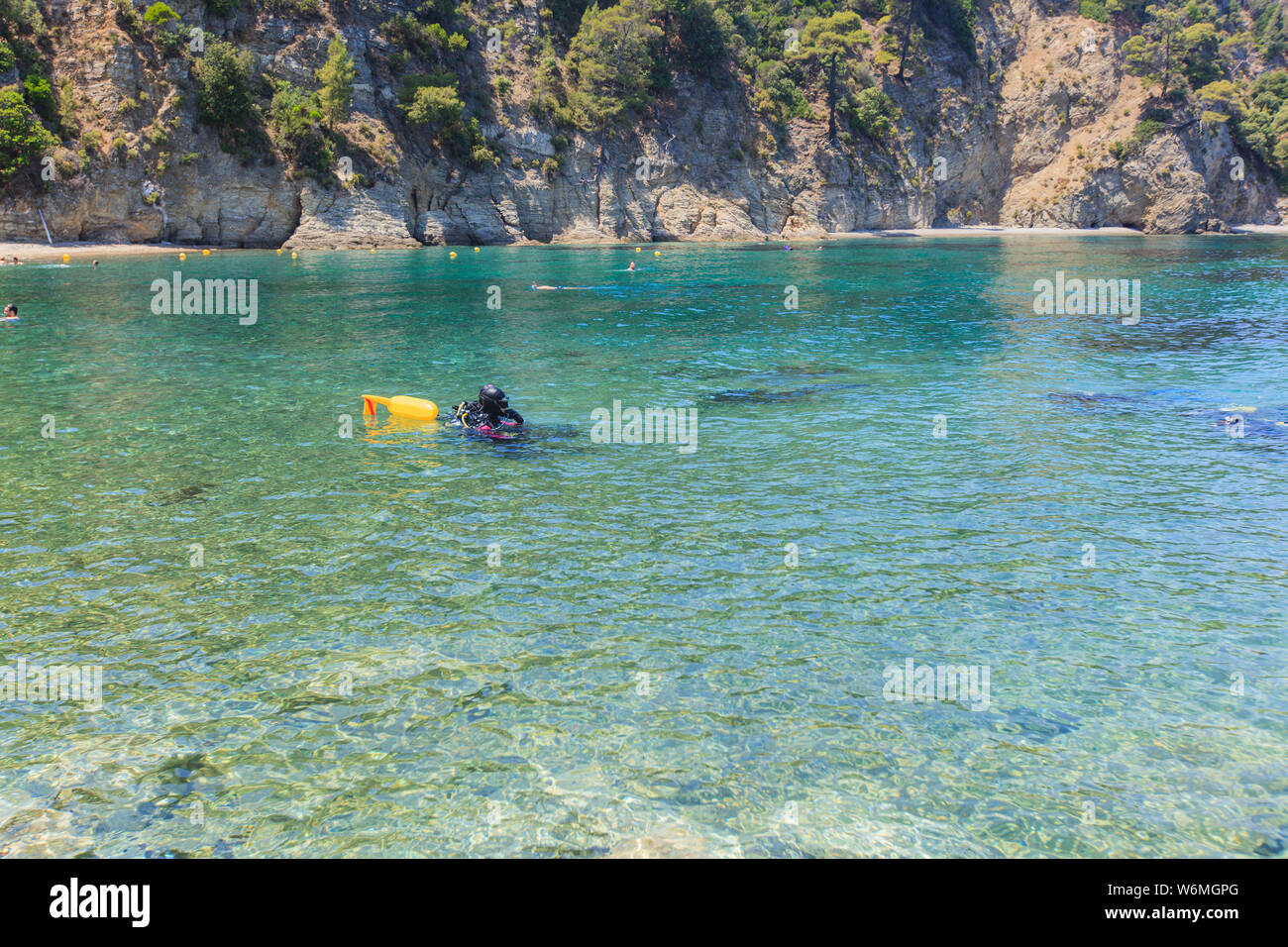 Summer holiday extreme activity. Scuba diving Stock Photo - Alamy