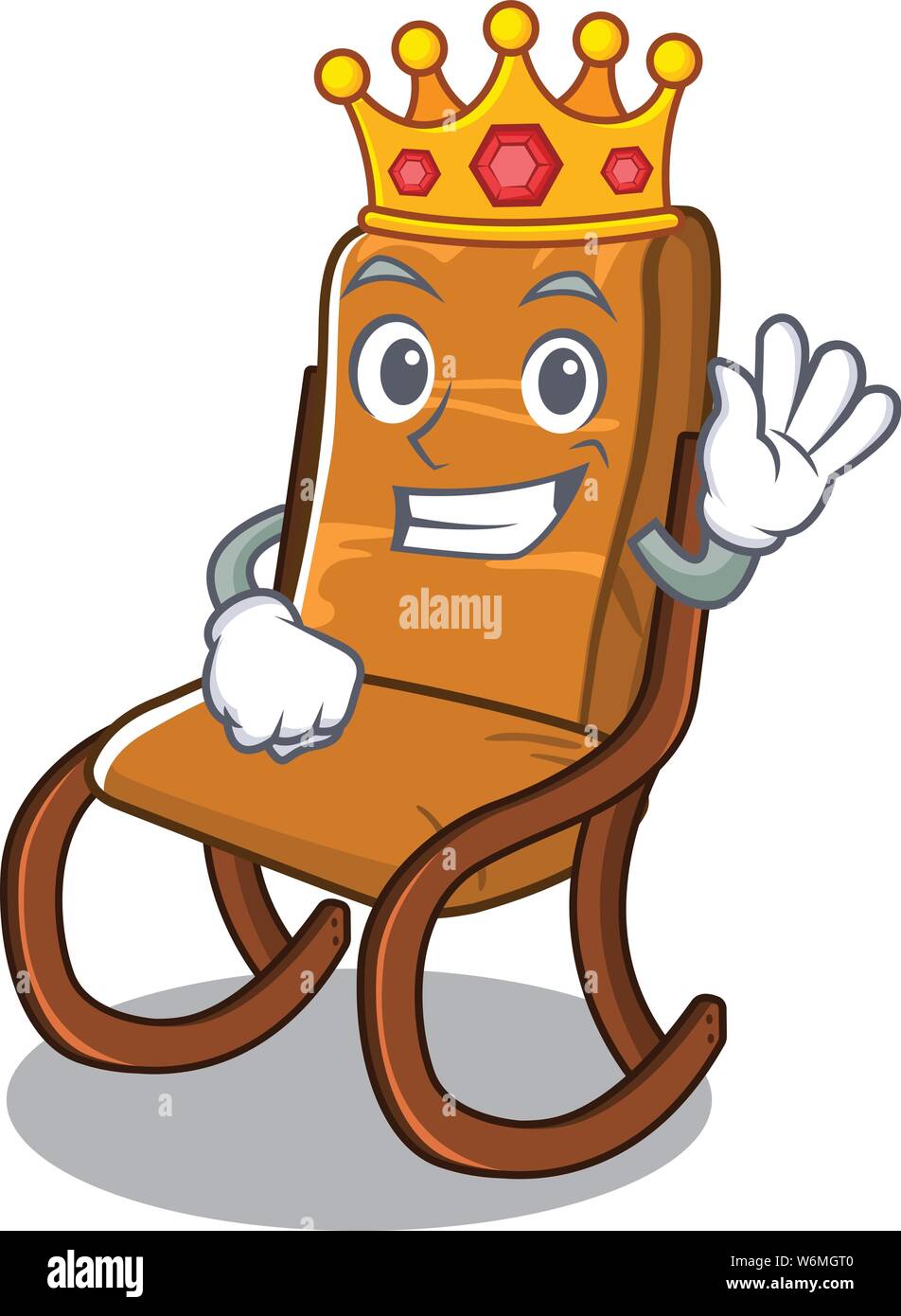 King toy rocking chair above cartoon table Stock Vector Image & Art - Alamy