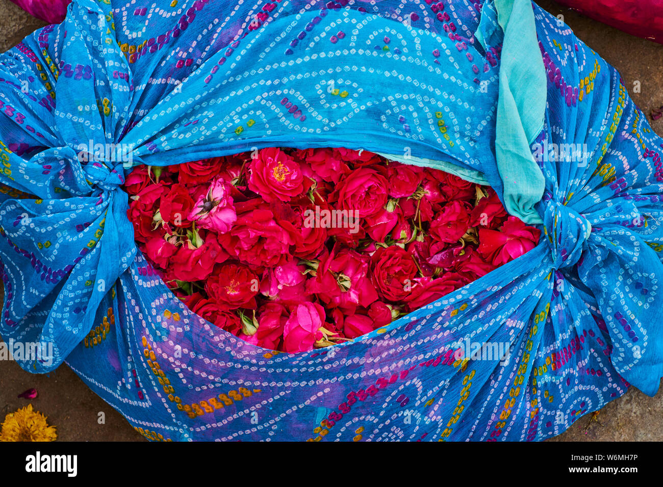India, Rajasthan, Jaipur, flower market Stock Photo - Alamy