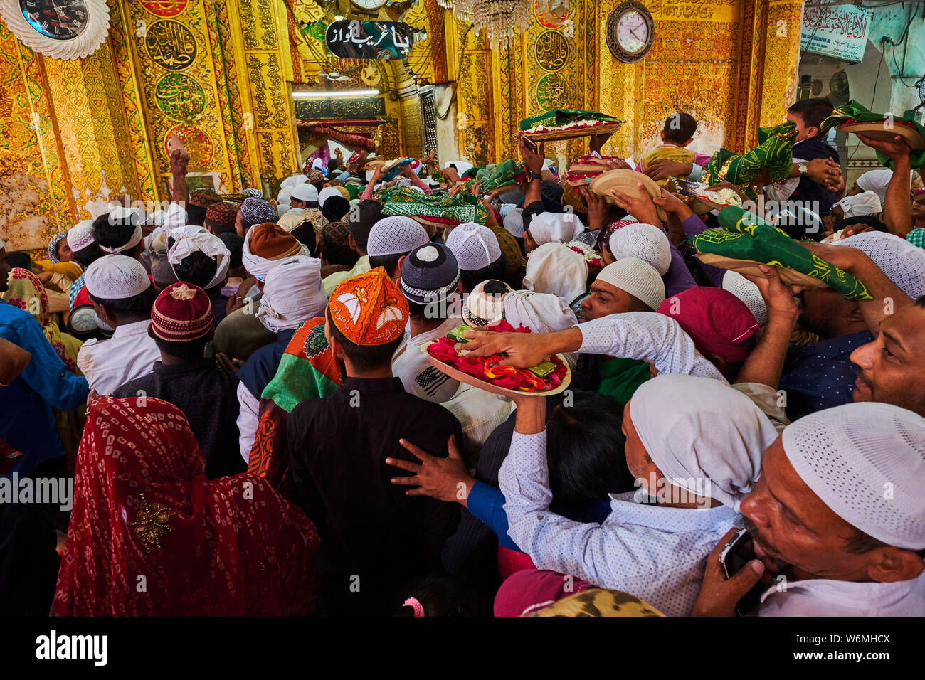 India, Rajasthan, Ajmer, Ajmer Sharif Dargah, shrine of sufi saint ...