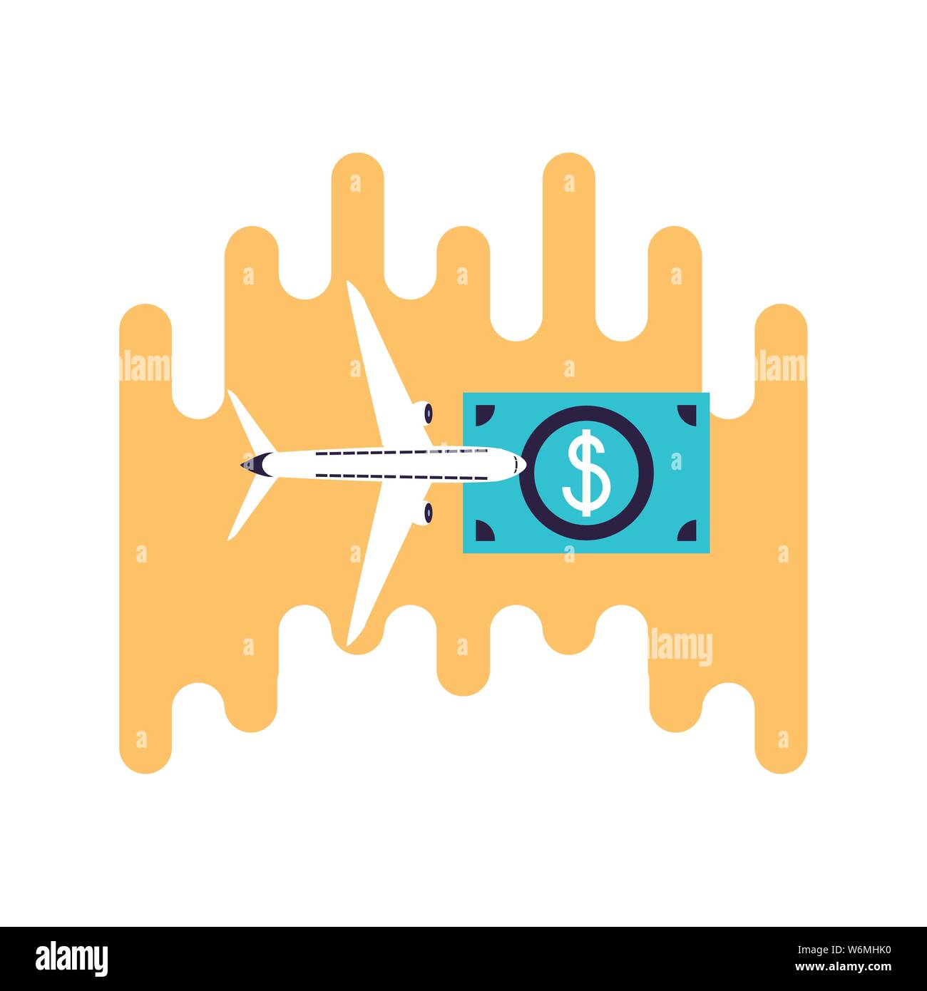 Flying money international Stock Vector Images - Alamy
