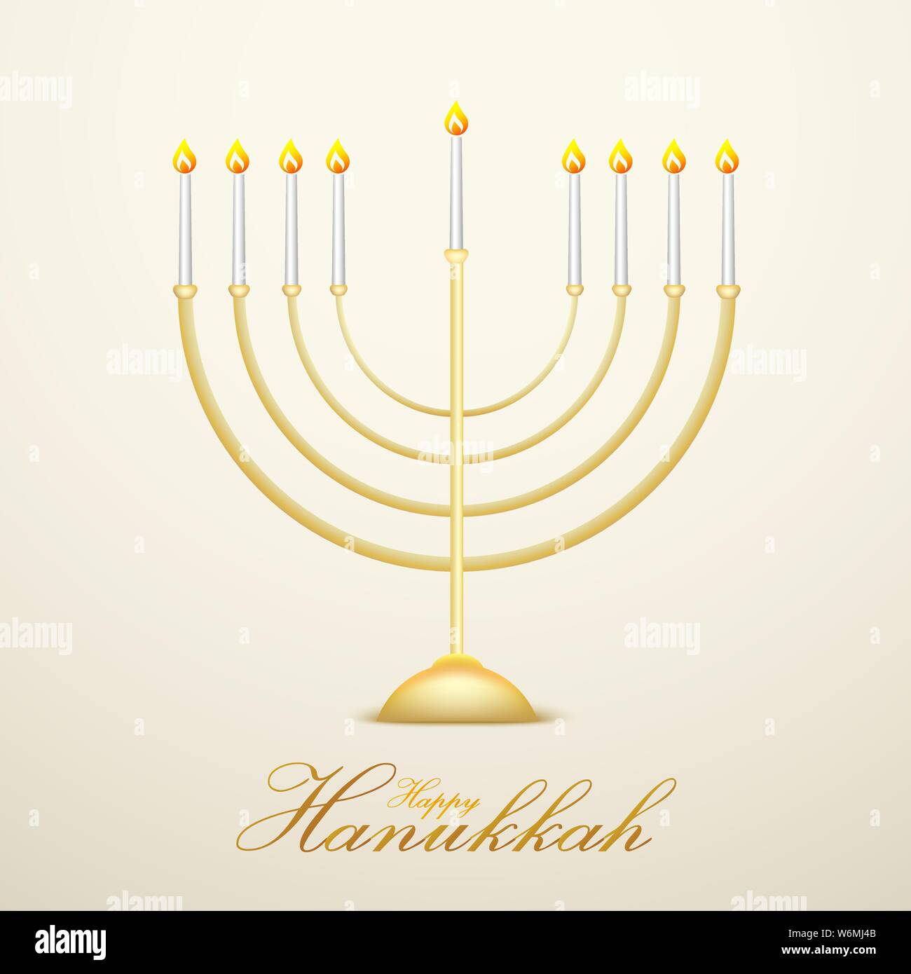Hanukkah, the jewish festival of lights festive background with menorah ...