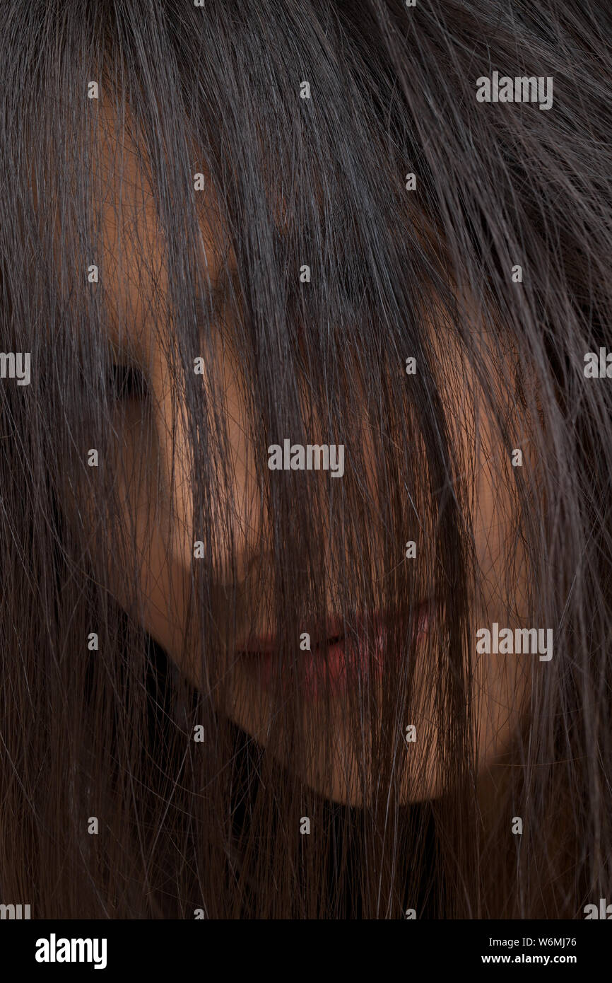 Indian woman covering face hi-res stock photography and images - Alamy