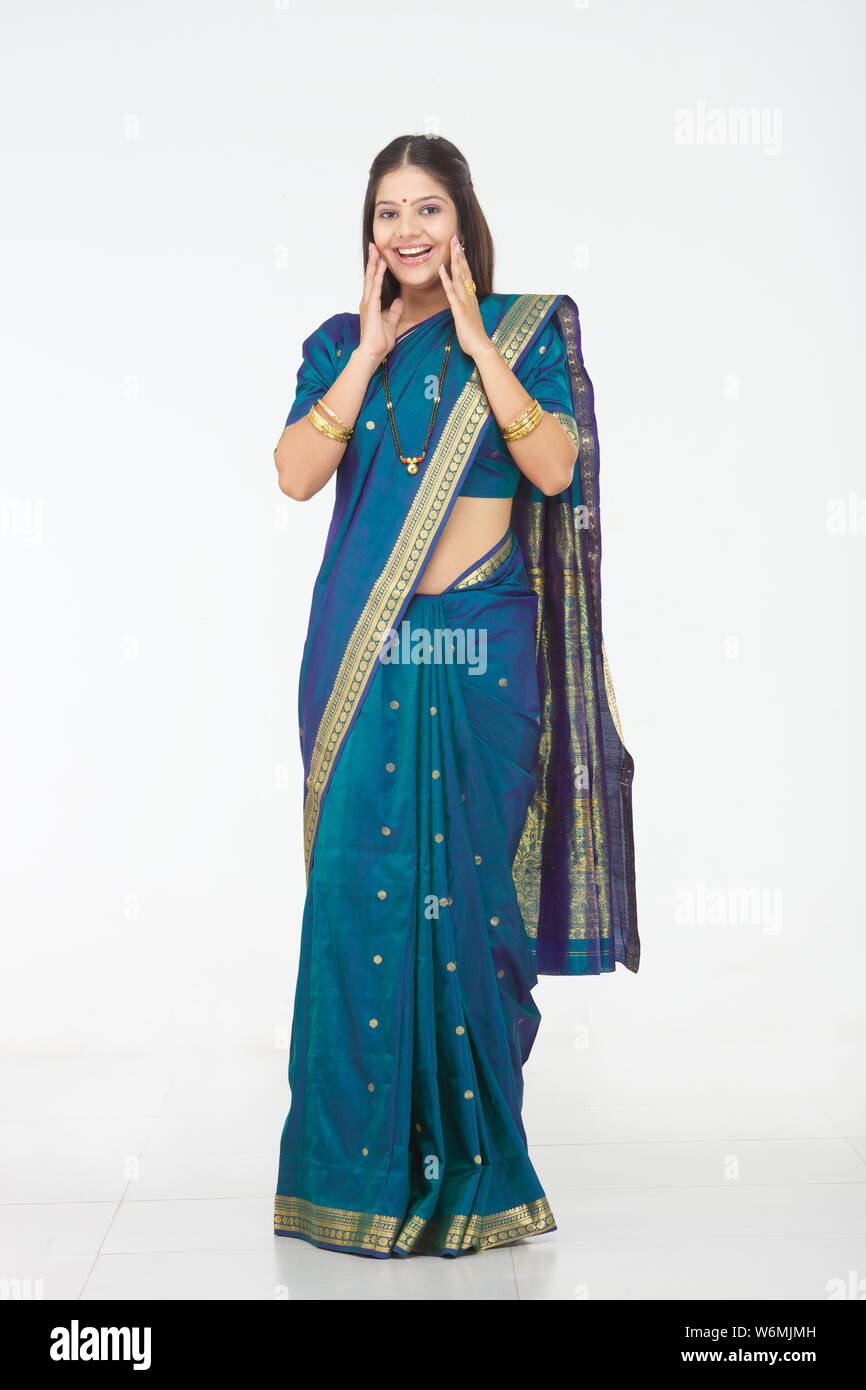 South indian woman looking surprised hi-res stock photography and ...