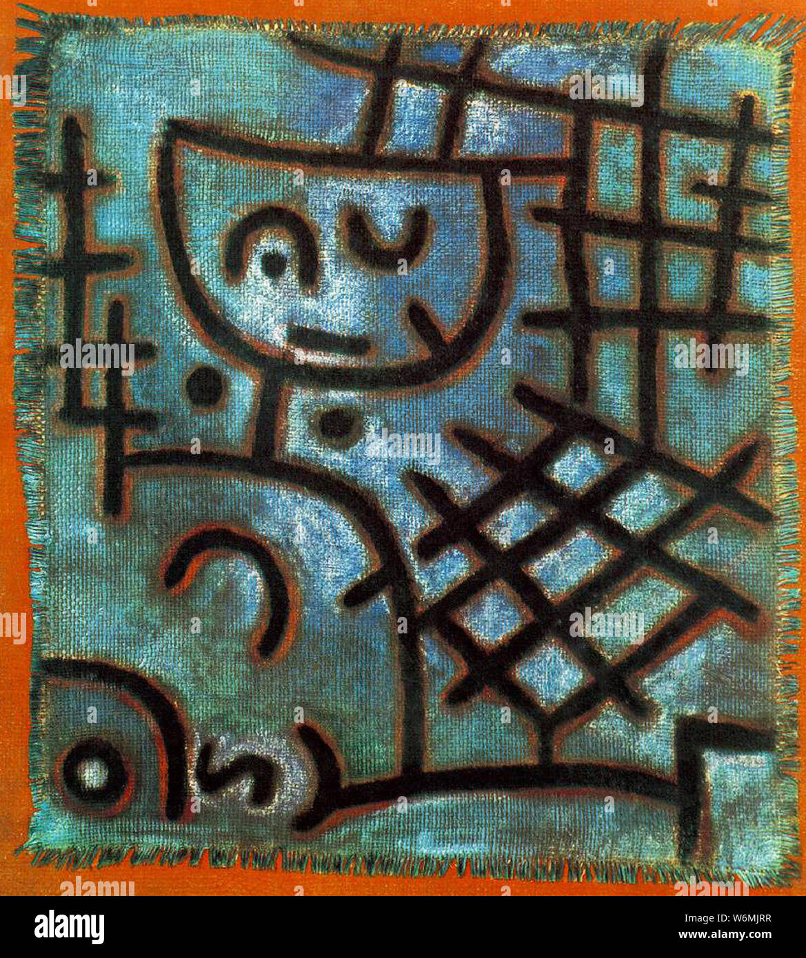 Paul Klee abstract painting ideal for interior decoration Stock Photo ...