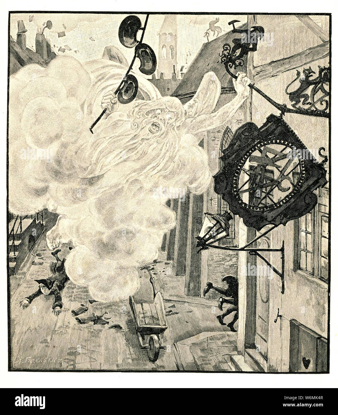 vintage fantastical illustration Stock Photo - Alamy