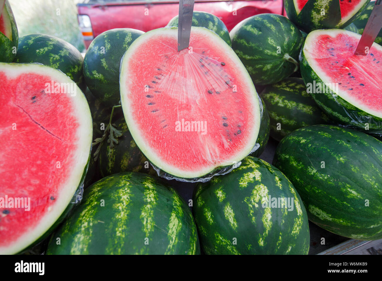 Colorful fruit stand watermelons hi-res stock photography and images ...