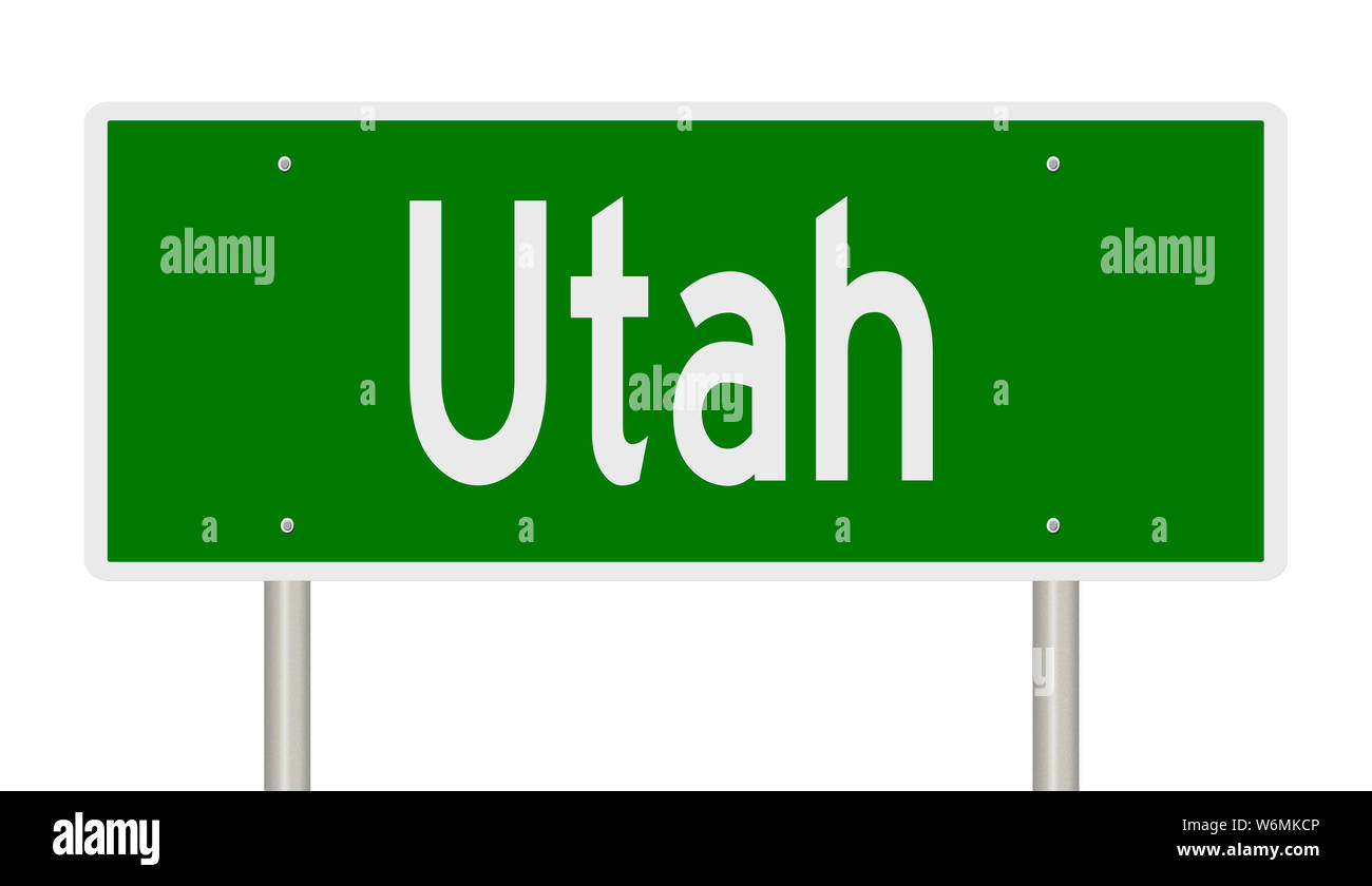 Utah road sign Cut Out Stock Images & Pictures - Alamy