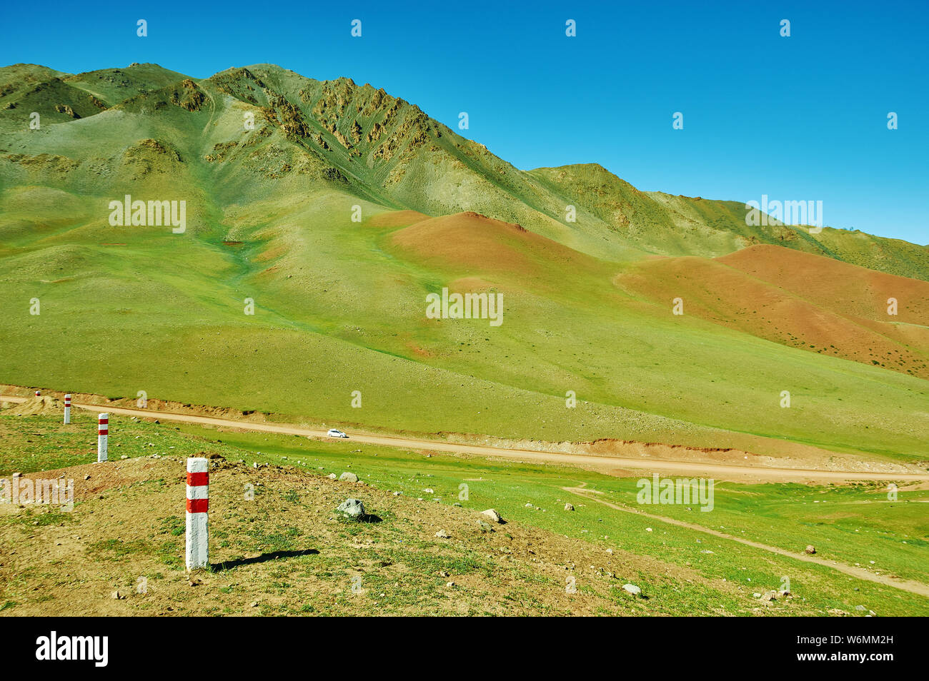 Rise Pass Ulaan davaa, capital of Uvs Province in Mongolia Stock Photo ...