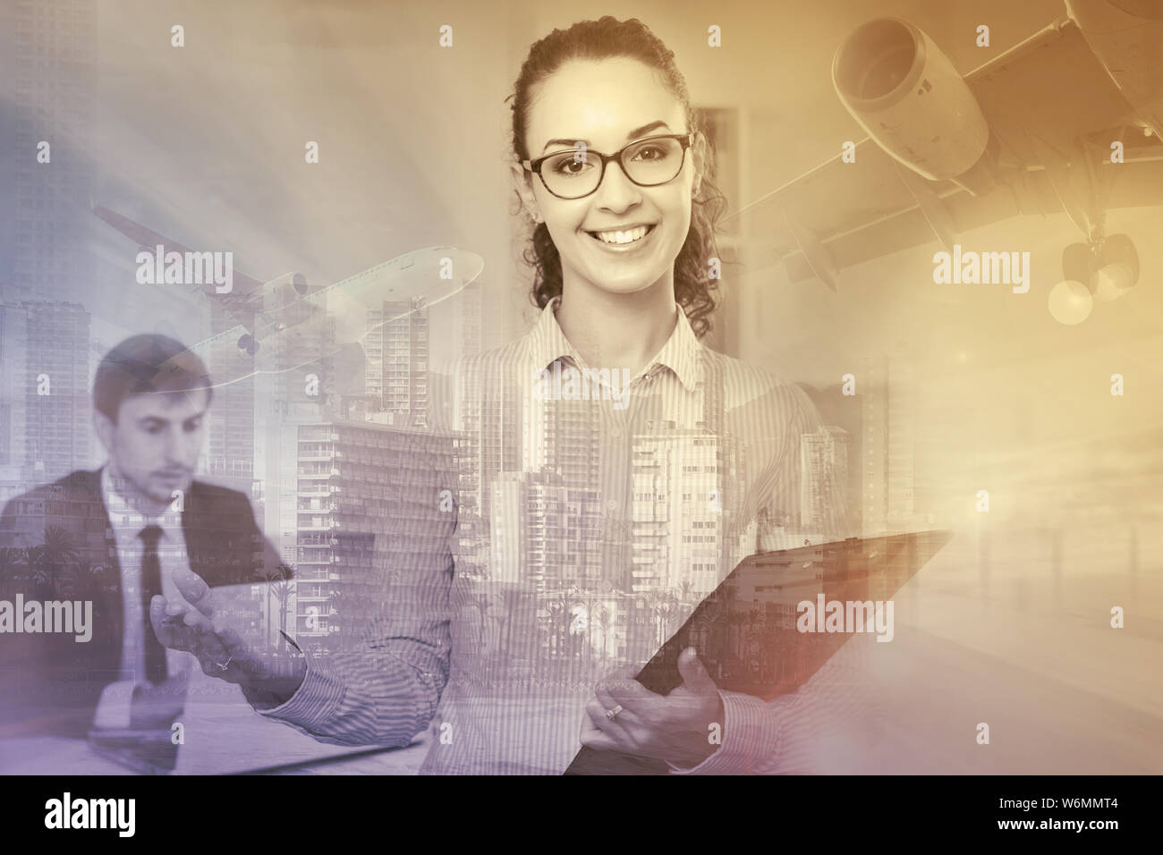 Collage building workers hi-res stock photography and images - Alamy