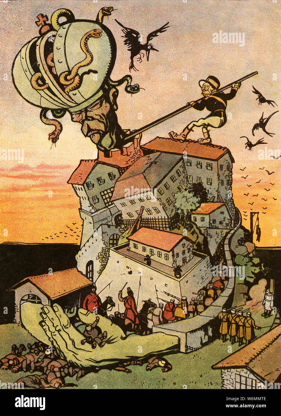 vintage fantastical illustration Stock Photo - Alamy