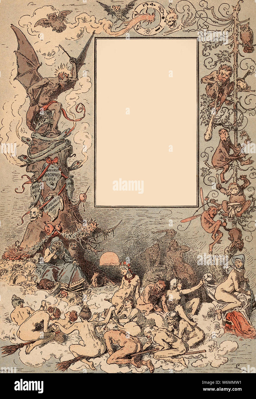 vintage fantastical illustration Stock Photo - Alamy