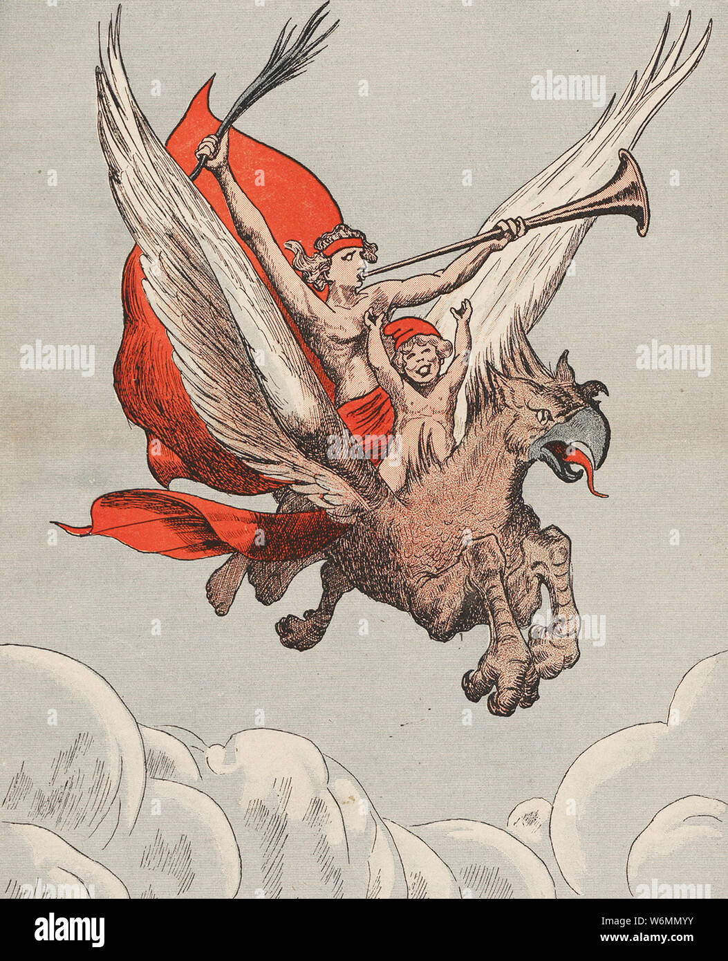 riding a gryphon Stock Photo - Alamy